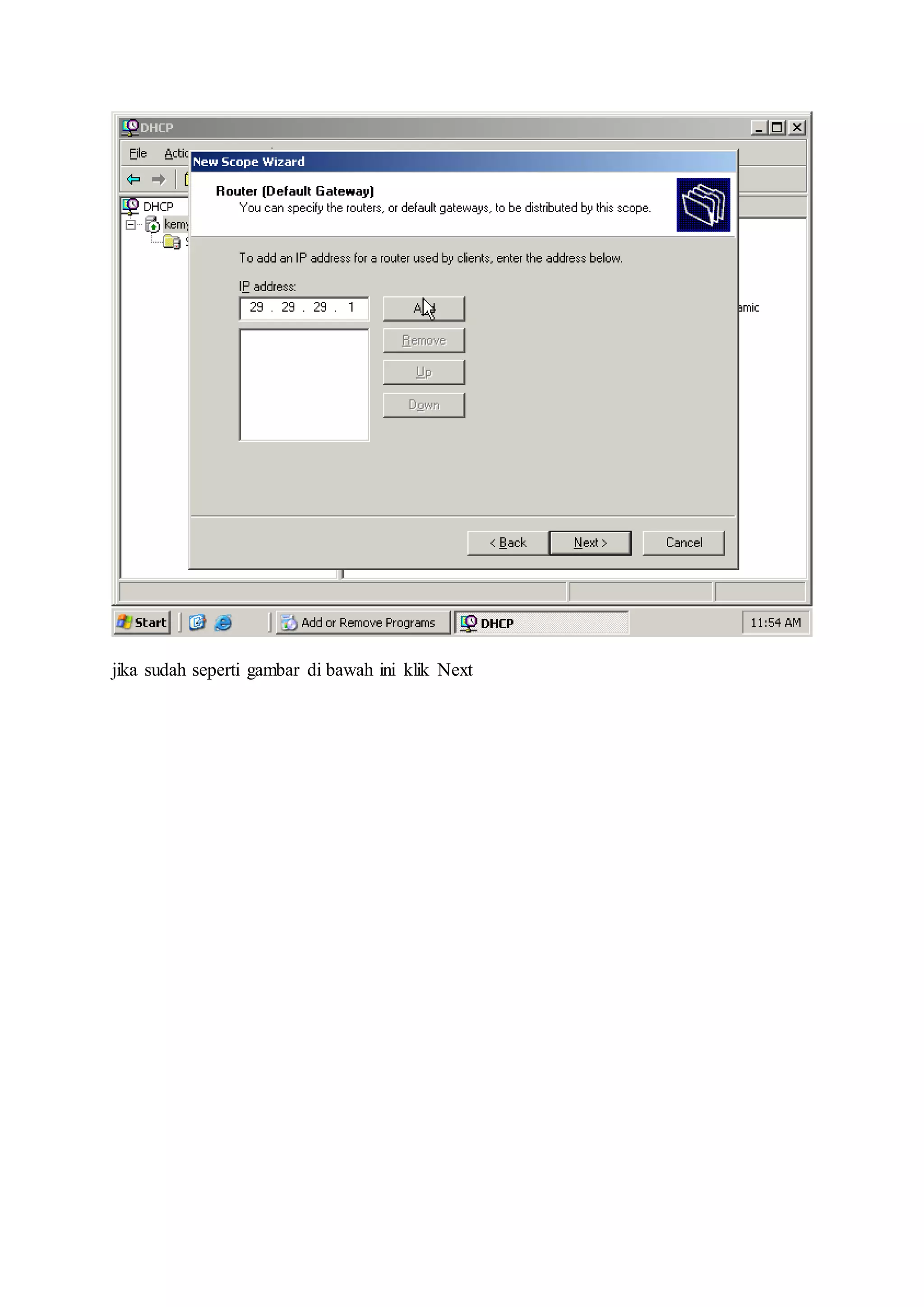 Konfigurasi dhcp windows server 2003 | PDF