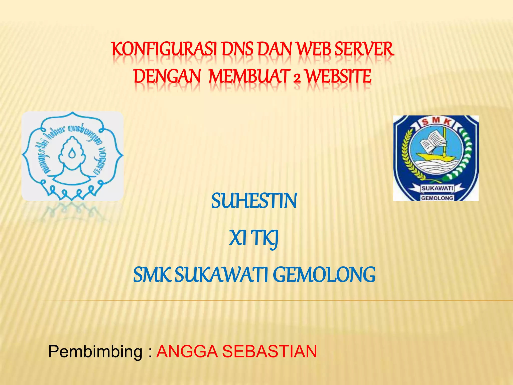 Konfigurasi dns dan web server | PPT