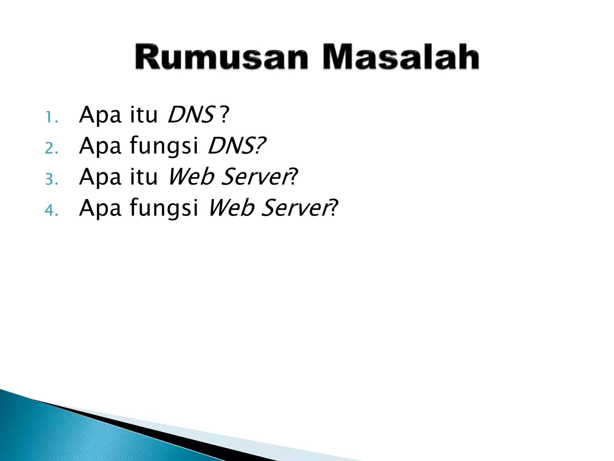 Konfigurasi dns dan web server | PPT
