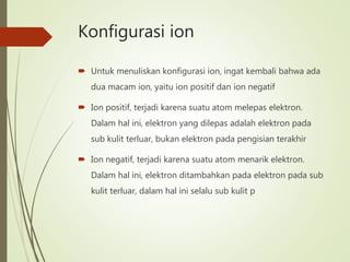 Konfigurasi elektron | PPT