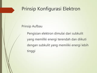 Konfigurasi elektron | PPTX