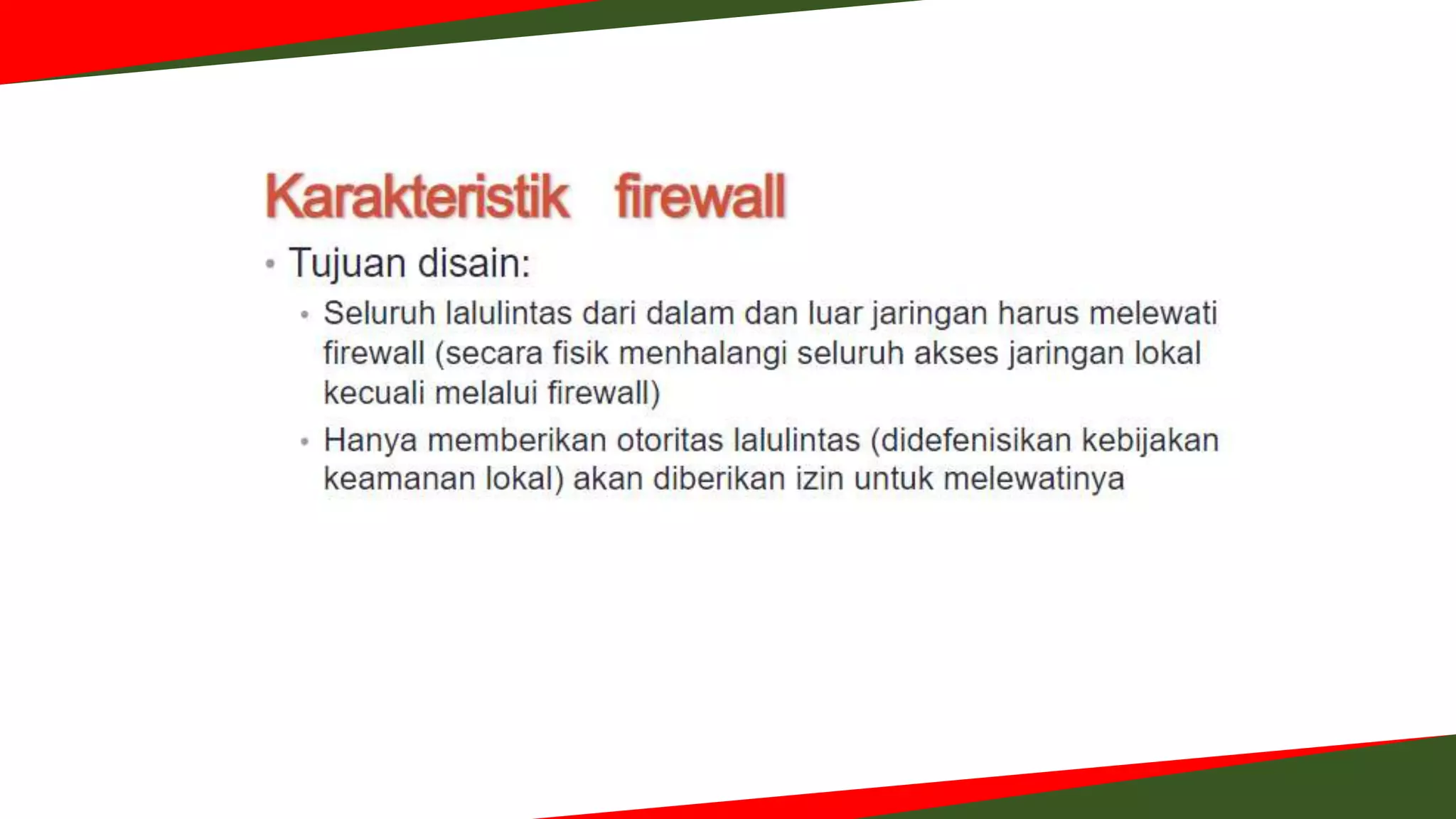 Konfigurasi firewall | PPTX