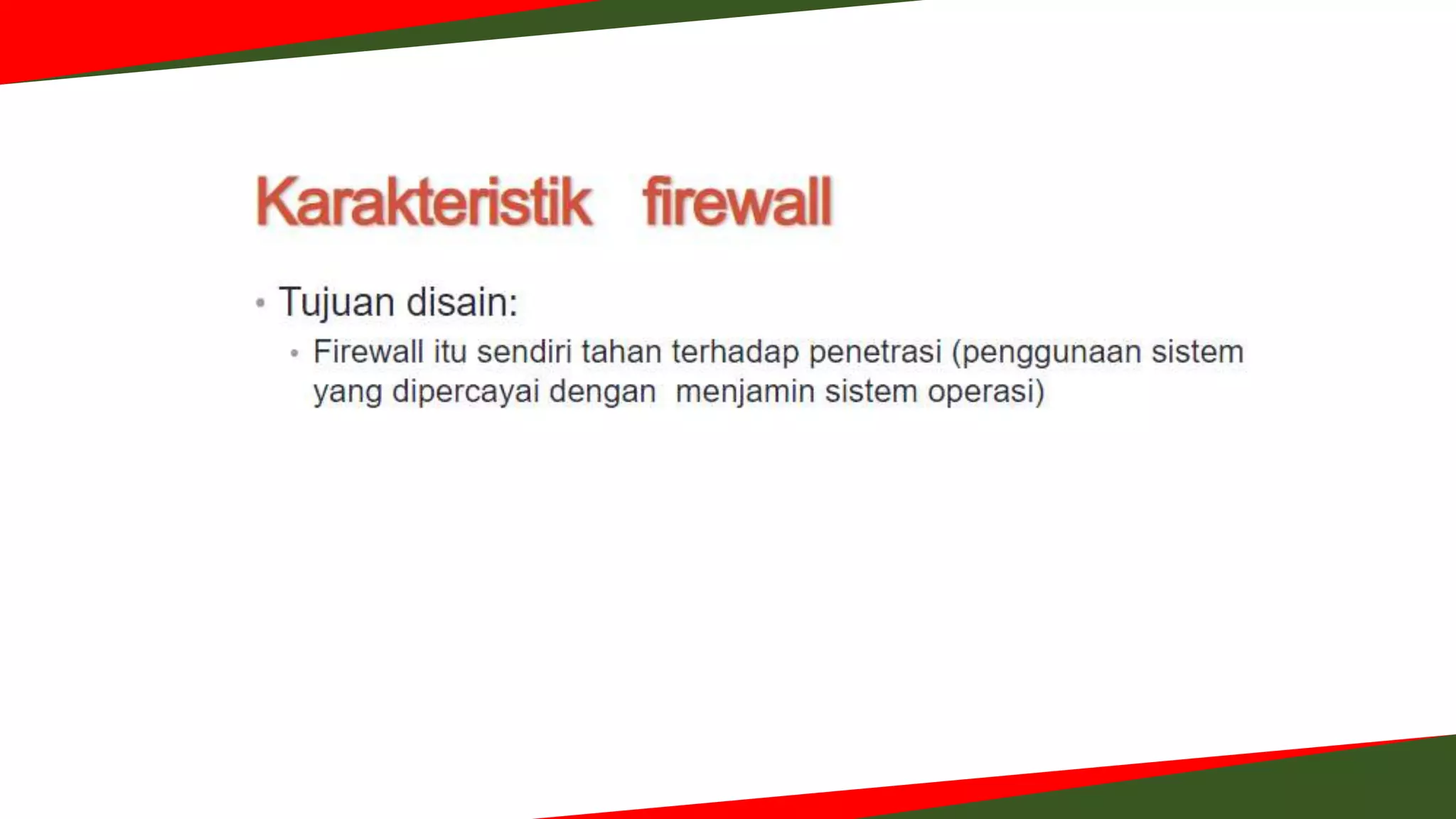 Konfigurasi firewall | PPTX