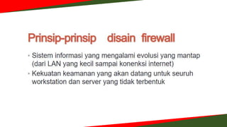Konfigurasi firewall | PPTX