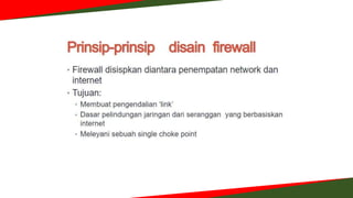 Konfigurasi firewall | PPTX