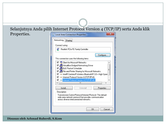 Konfigurasi ip (internet protokol) v4 | PPTX