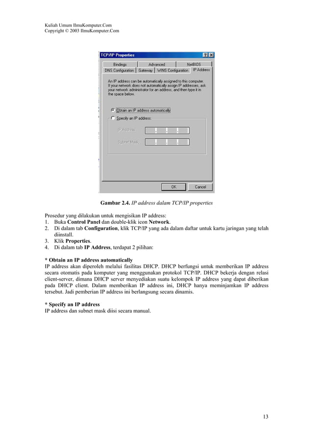 Konfigurasi jaringan lan | PDF