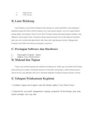 Konfigurasi layanan server | DOCX