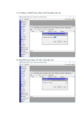 Konfigurasi mikrotik dengan routerboard RB-750 | PDF