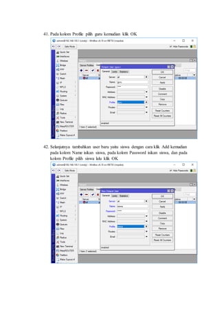 Konfigurasi mikrotik dengan routerboard RB-750 | PDF
