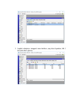 Konfigurasi mikrotik dengan routerboard RB-750 | PDF