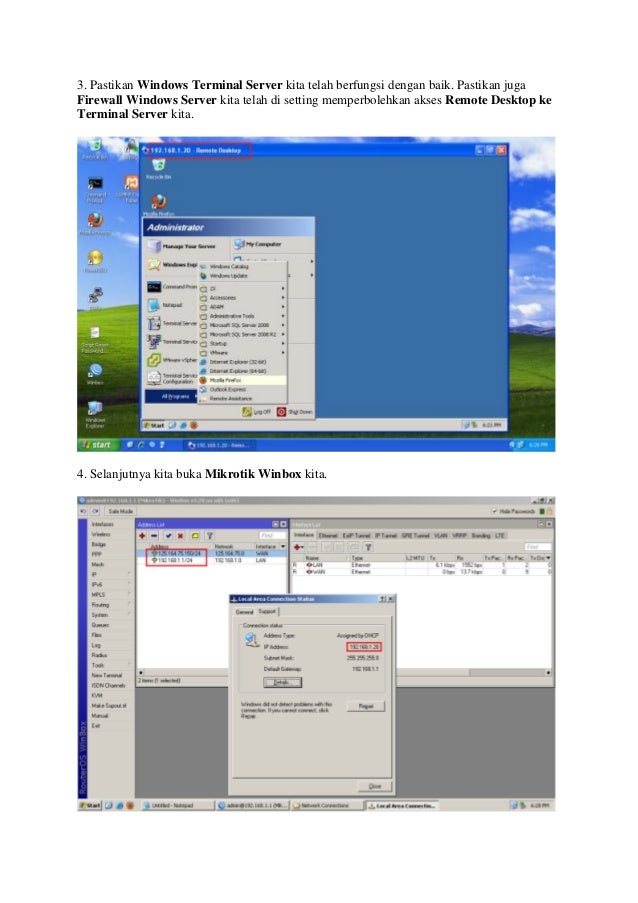 Konfigurasi Port Forwarding Remote Desktop Windows Terminal Server ...