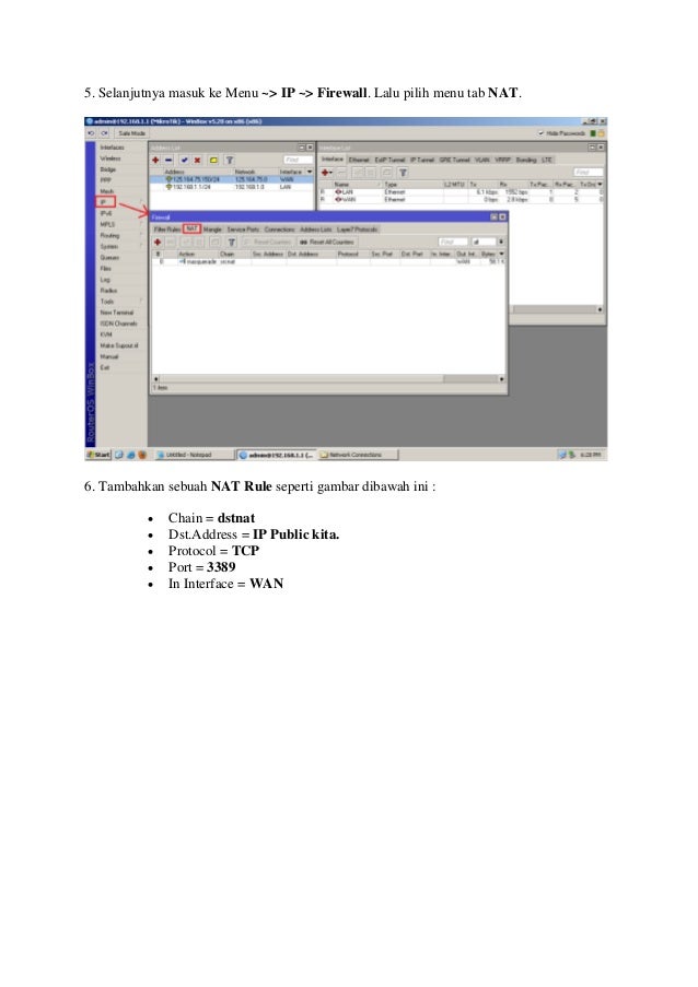 Konfigurasi Port Forwarding Remote Desktop Windows Terminal Server dengan Mikrotik .pdf