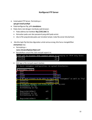 Konfigurasi server debian | PDF