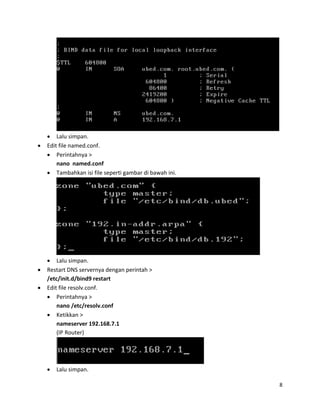 Konfigurasi server debian | PDF