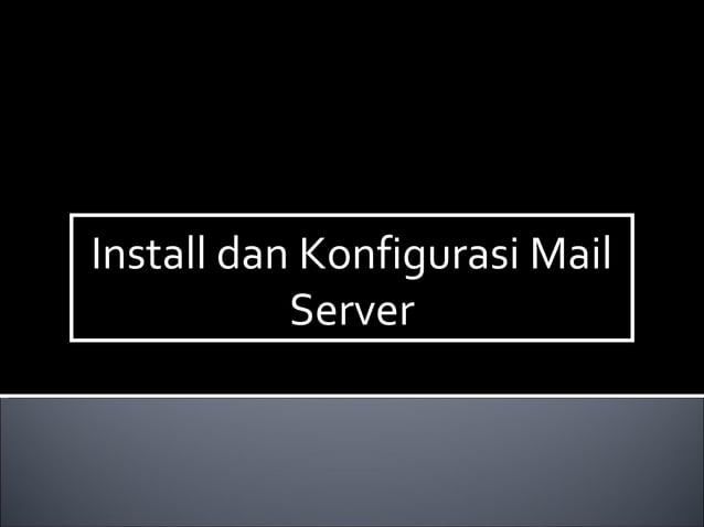 Konfigurasi server debian | PPT