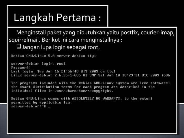 Konfigurasi server debian | PPT