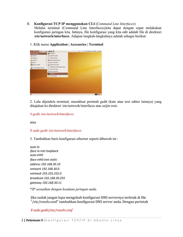 Konfigurasi tcp ip | PDF