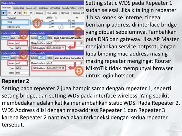Konfigurasi wds pada mikrotik | PPT