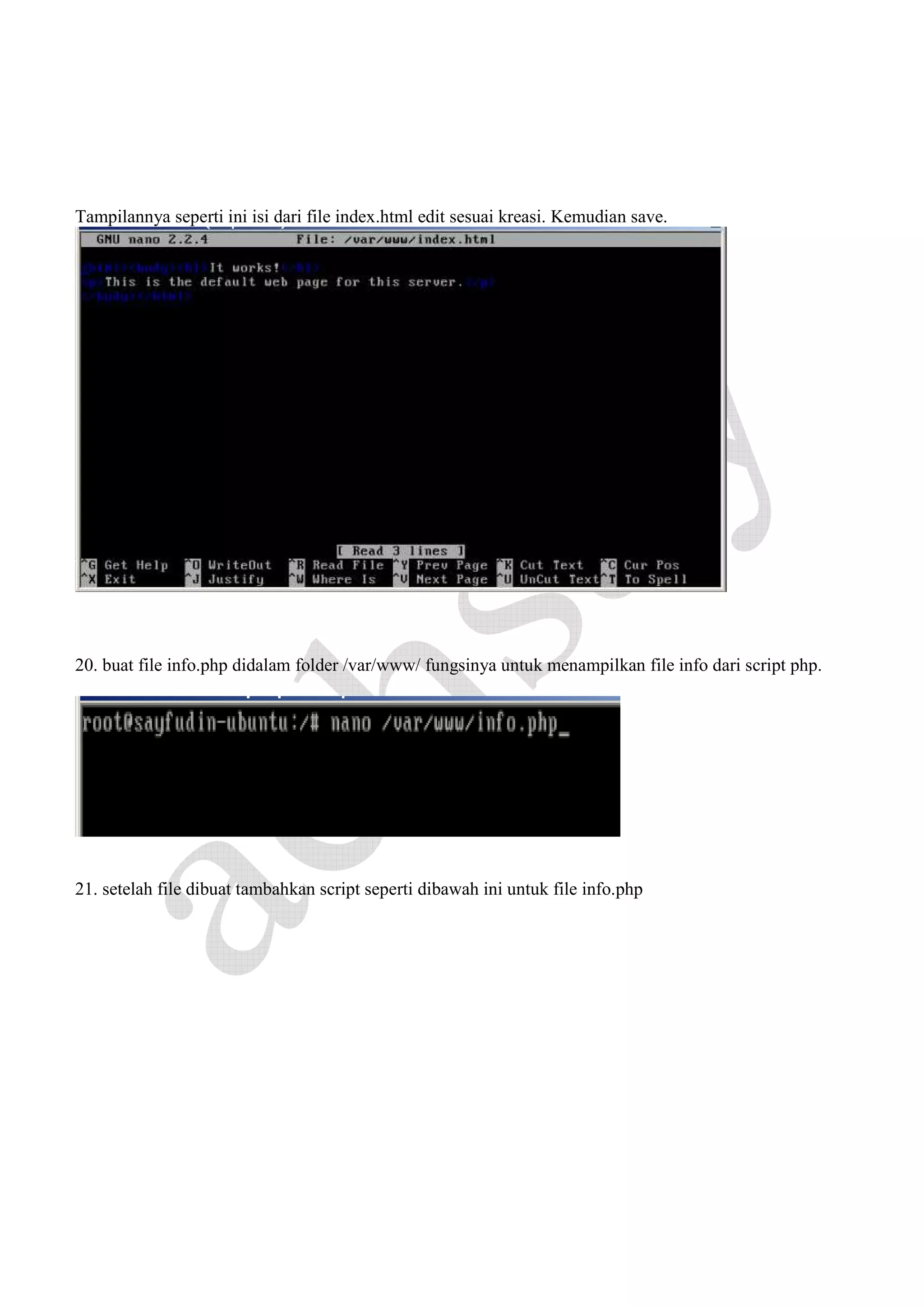 Konfigurasi web server | PDF