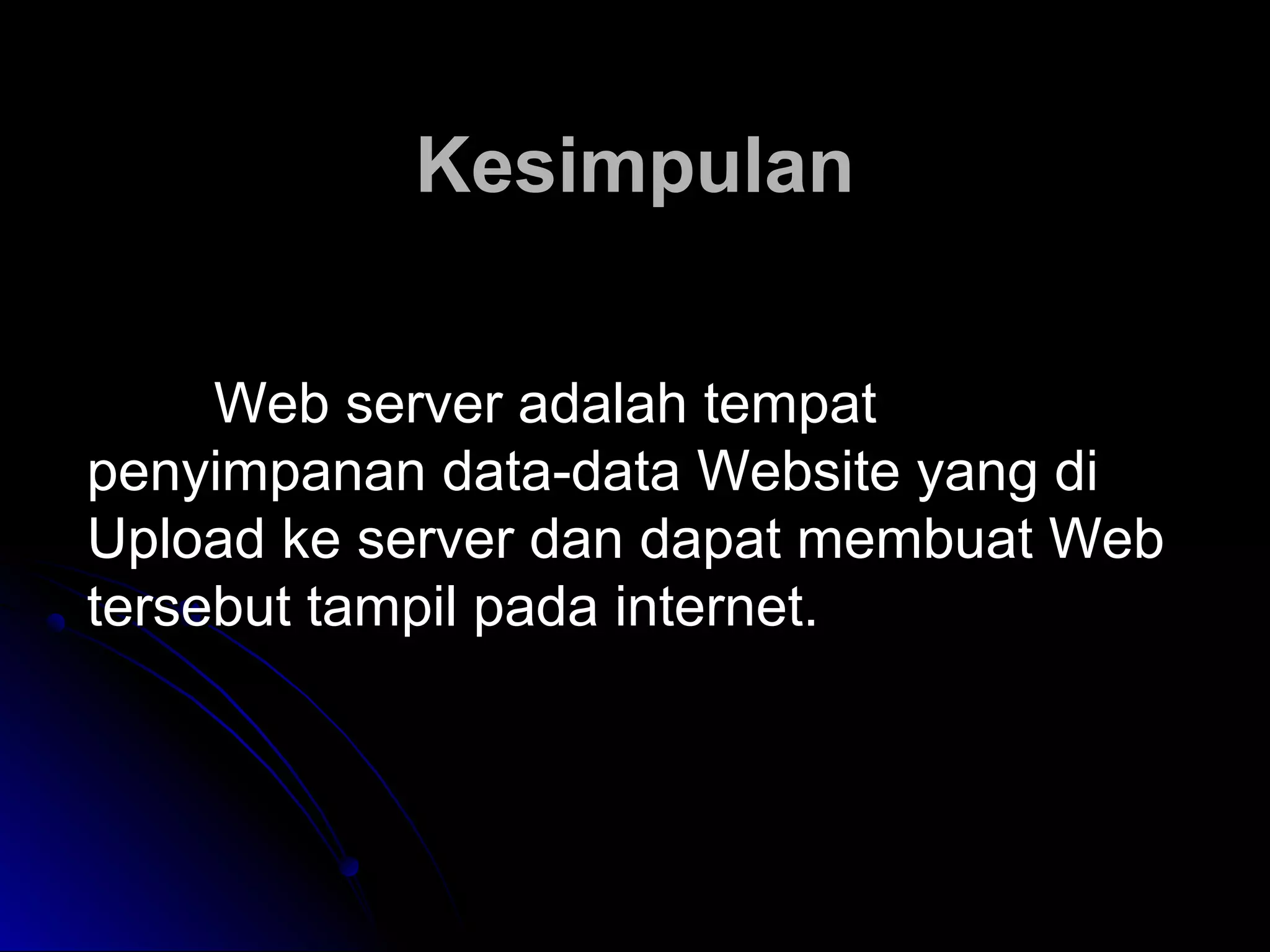 Konfigurasi web server | PPT