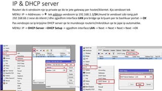Konfigurimi i mikrotik abissnet | PDF