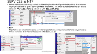 Konfigurimi i mikrotik abissnet | PDF