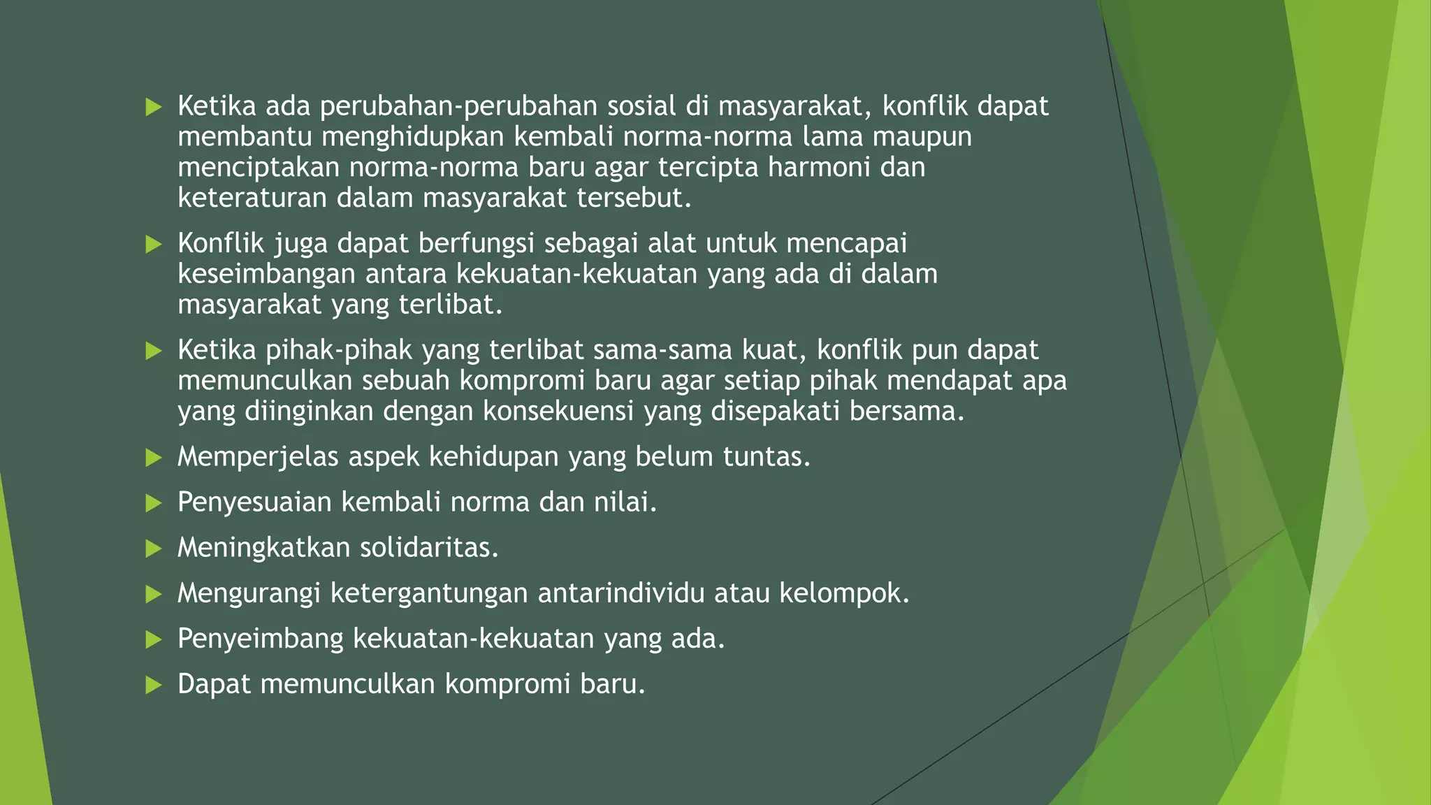 Konflik dan integrasi dalam kehidupan sosial | PPTX