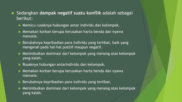 Konflik dan integrasi dalam kehidupan sosial | PPTX