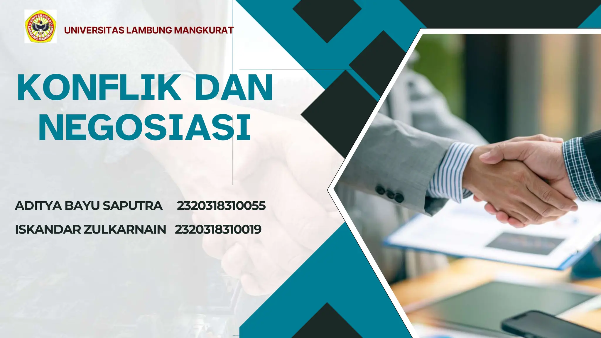 Konflik dan Negosiasi dalam perilaku organisai | PPTX