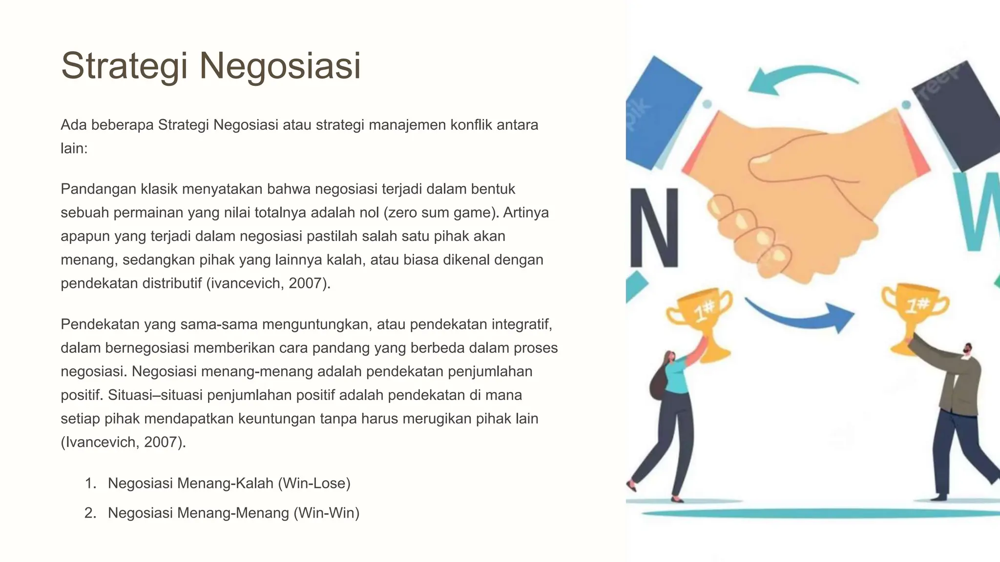 Konflik dan Negosiasi dalam perilaku organisai | PPTX