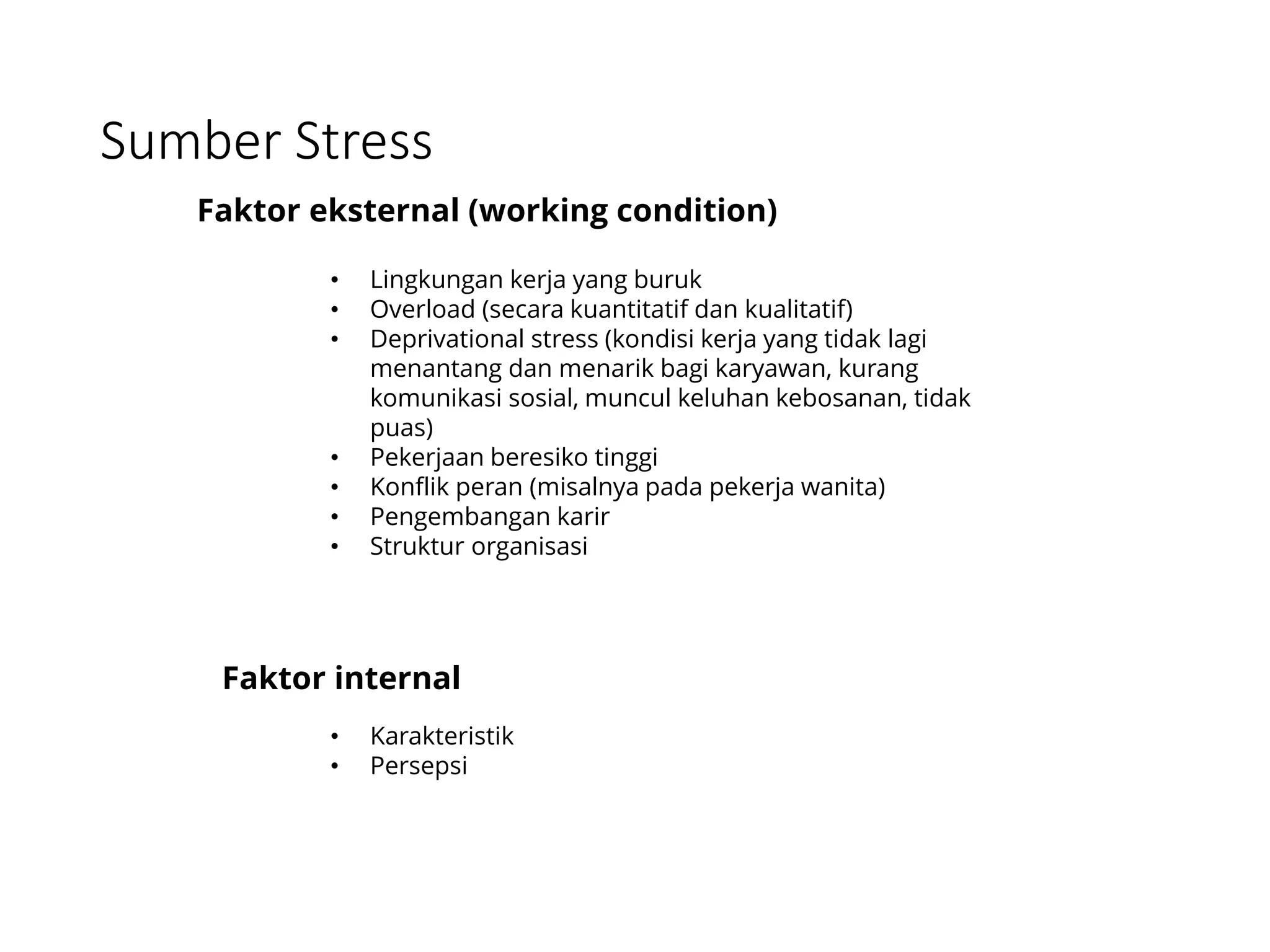 KONFLIK DAN STRESS KERJA. | PDF