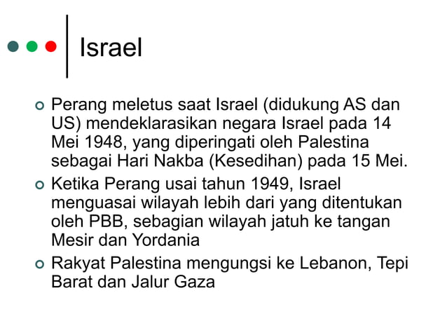 Konflik Palestina -Israel Dari Dulu Hingga Sekarang.ppt