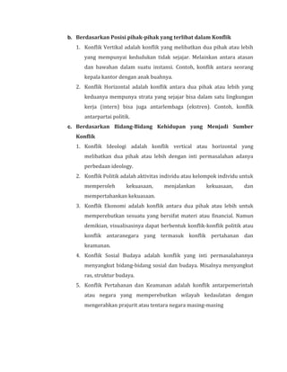 Konflik sosial | DOCX