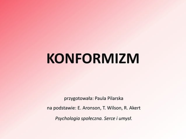 Konformizm dodac | PPT