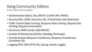 KONG-APIGateway.pptx | Cloud Computing | Internet