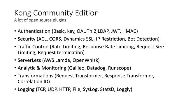 KONG-APIGateway.pptx | Cloud Computing | Internet