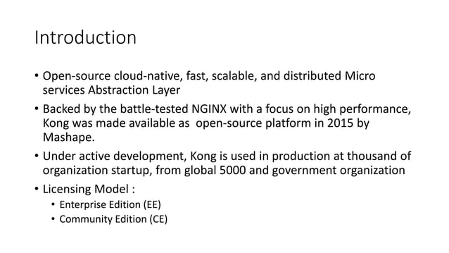 KONG-APIGateway.pptx | Cloud Computing | Internet