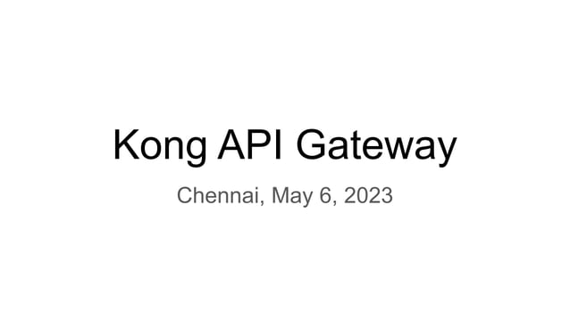Kong API Gateway.pdf | Cloud Computing | Internet