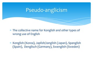 Konglish presentation | PPTX
