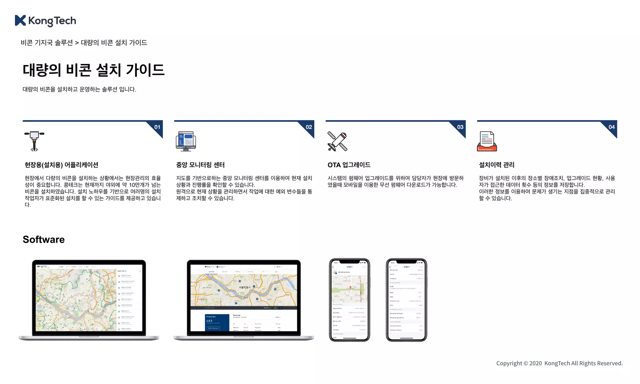 Kongtech beacon based rtls, real time location system solution(콩테크 실시간 ...