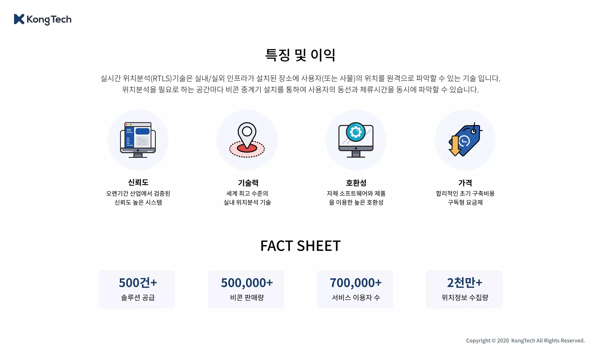 Kongtech beacon based rtls, real time location system solution(콩테크 실시간 위치추적 시스템 솔루션) | PDF