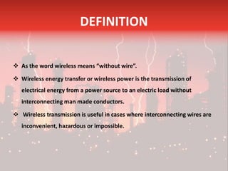 wireless electricity | PPT