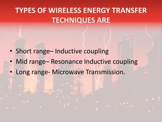 wireless electricity | PPTX