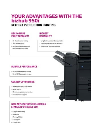 Konica Minolta Office Multifunction Printer | Bizhub 950i | Gurugram ...