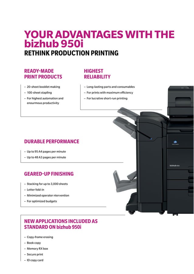 Konica Minolta Office Multifunction Printer | Bizhub 950i | Gurugram ...
