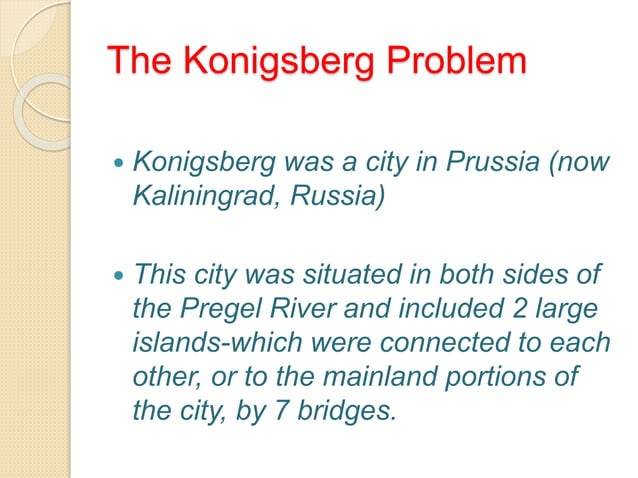 Konigsberg bridge problem (3) | PPTX
