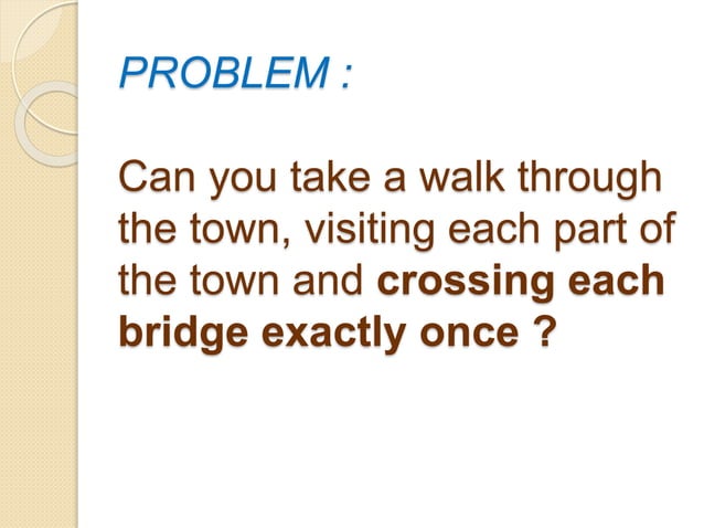 Konigsberg bridge problem (3) | PPTX