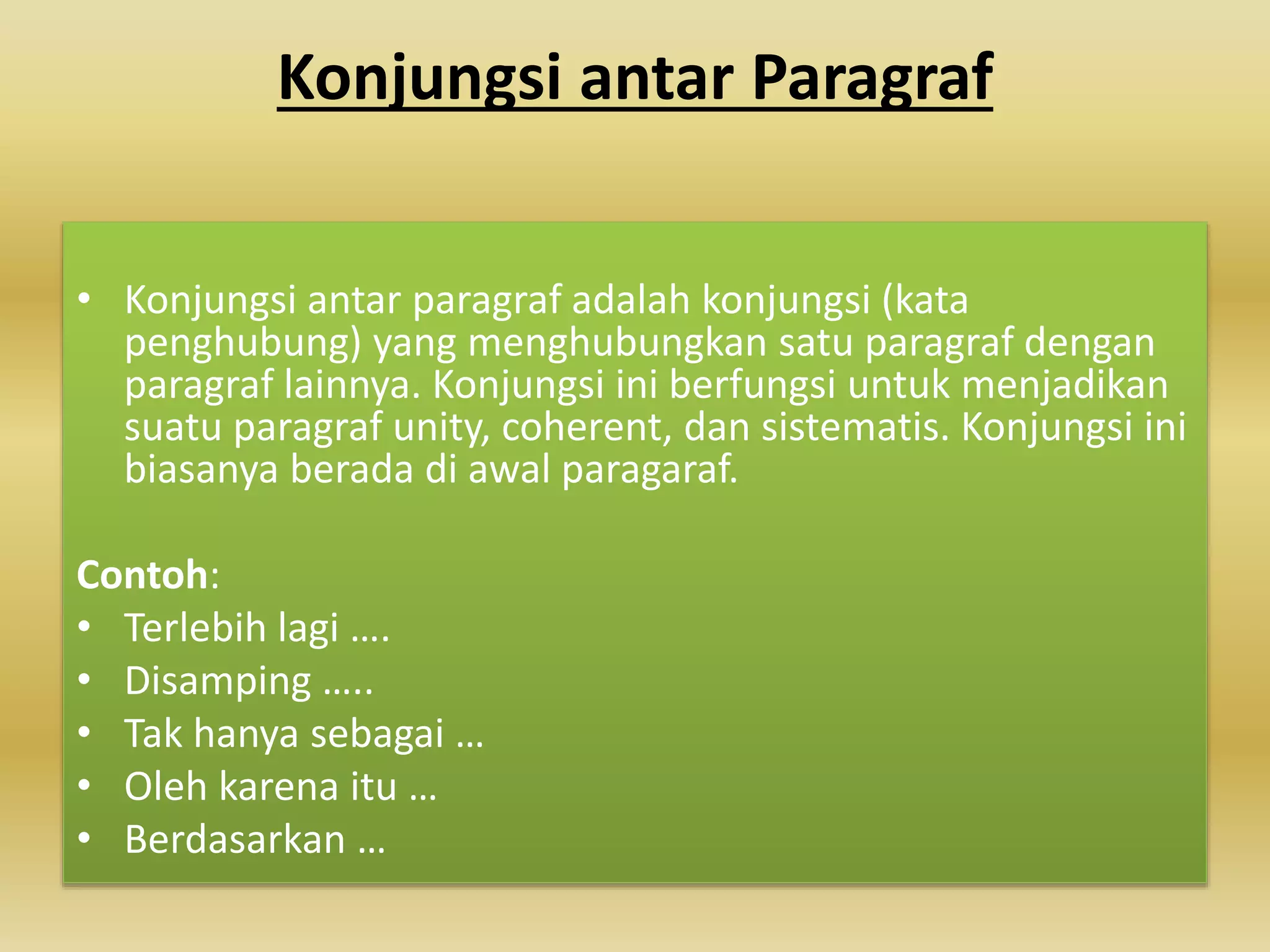 Jenis Jenis Konjungsi | PPTX