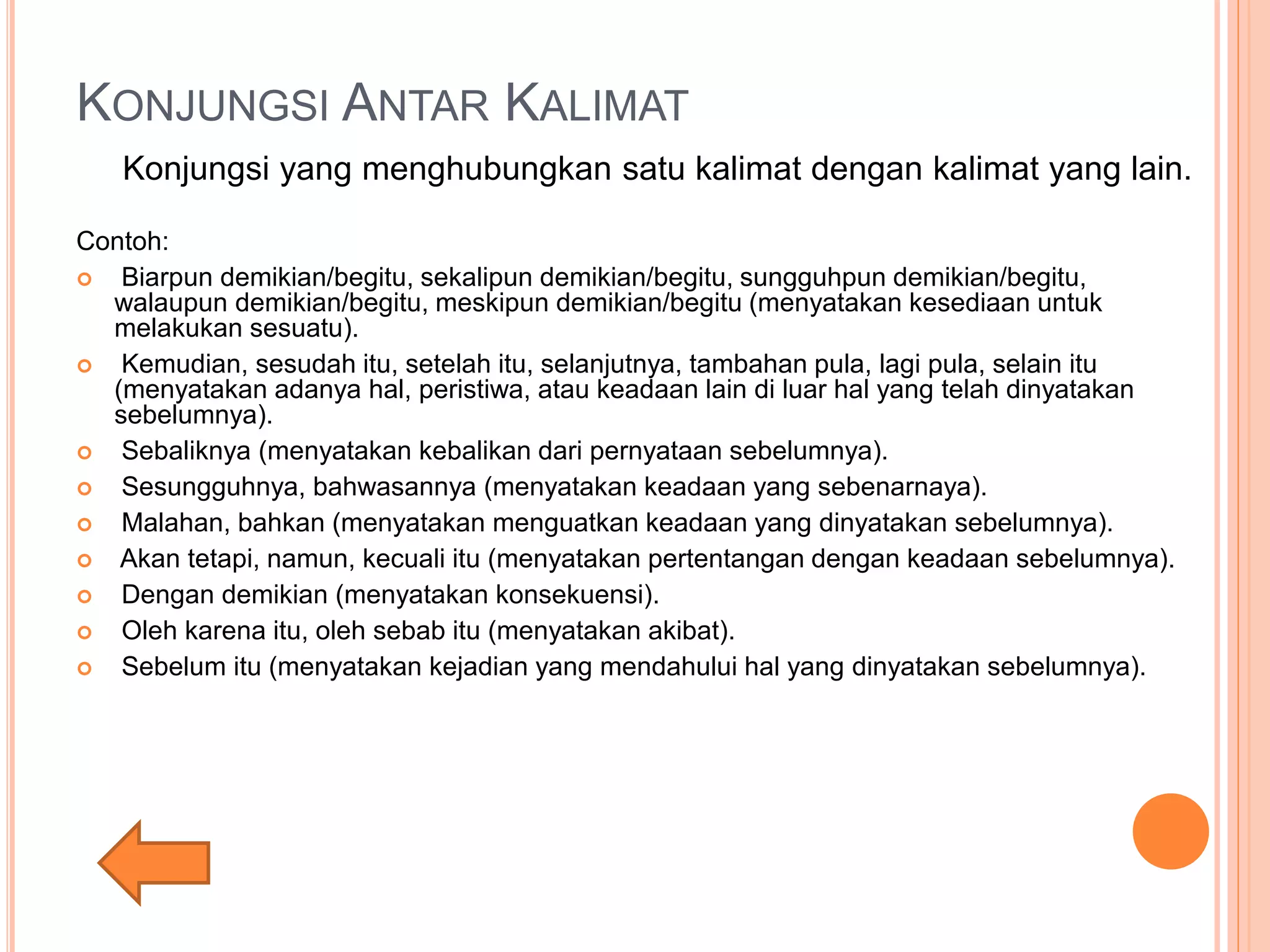 Macam Macam Konjungsi | PPTX